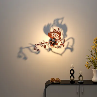 Lord Krishna Creative Shadow lamp - WallMantra